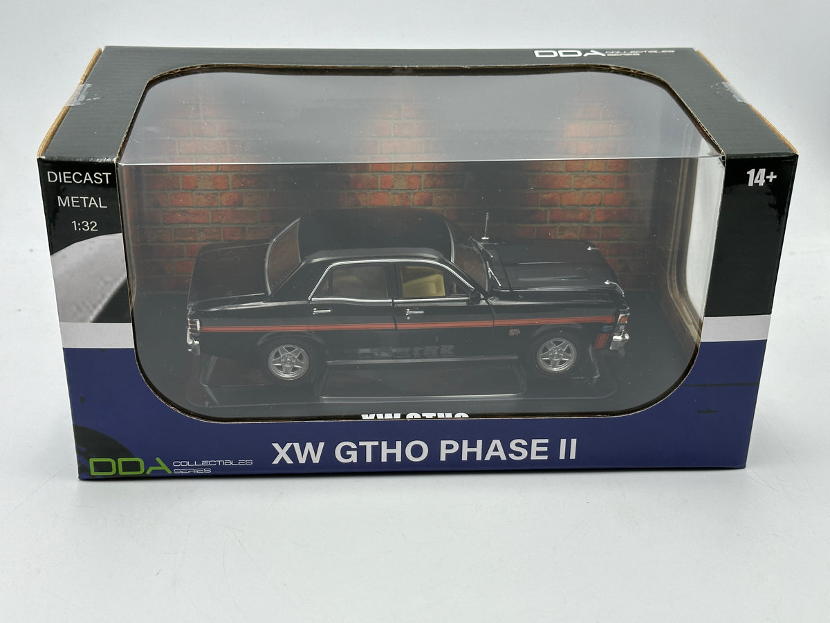 1:32 Ford XW Falcon GT-HO -- Black w/Orange Stripes -- DDA Collectible