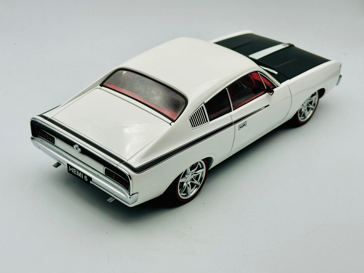 1:18 Chrysler Valiant E49 Charger Street Machine -- White -- Biante/AU