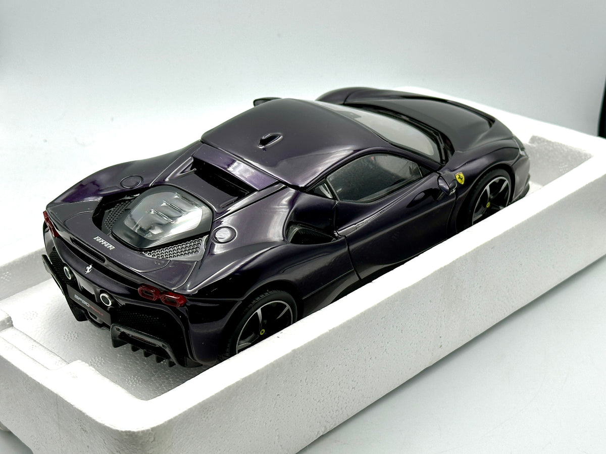 1:18 Ferrari SF90 Stradale -- Midnight Purple (Custom) -- Bburago