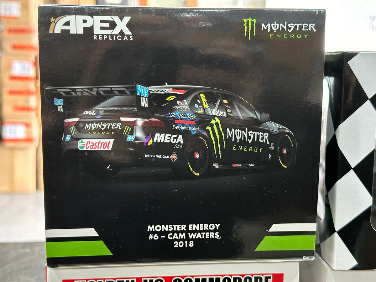 1:18 2018 Cam Waters -- Monster Energy Ford FGX Falcon -- Apex Replica