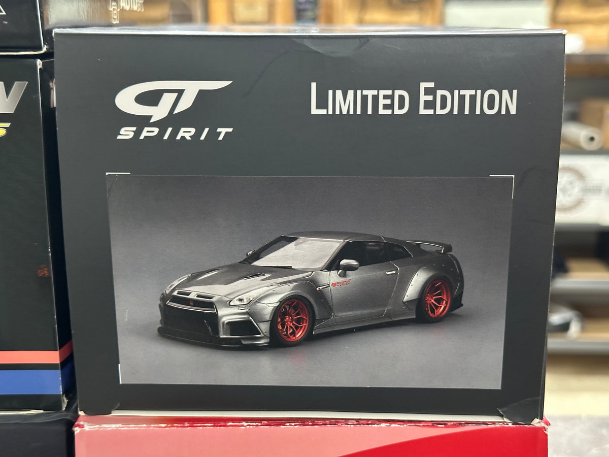 1:18 Nissan R35 GTR Prior Design -- Grey -- GT Spirit GT243