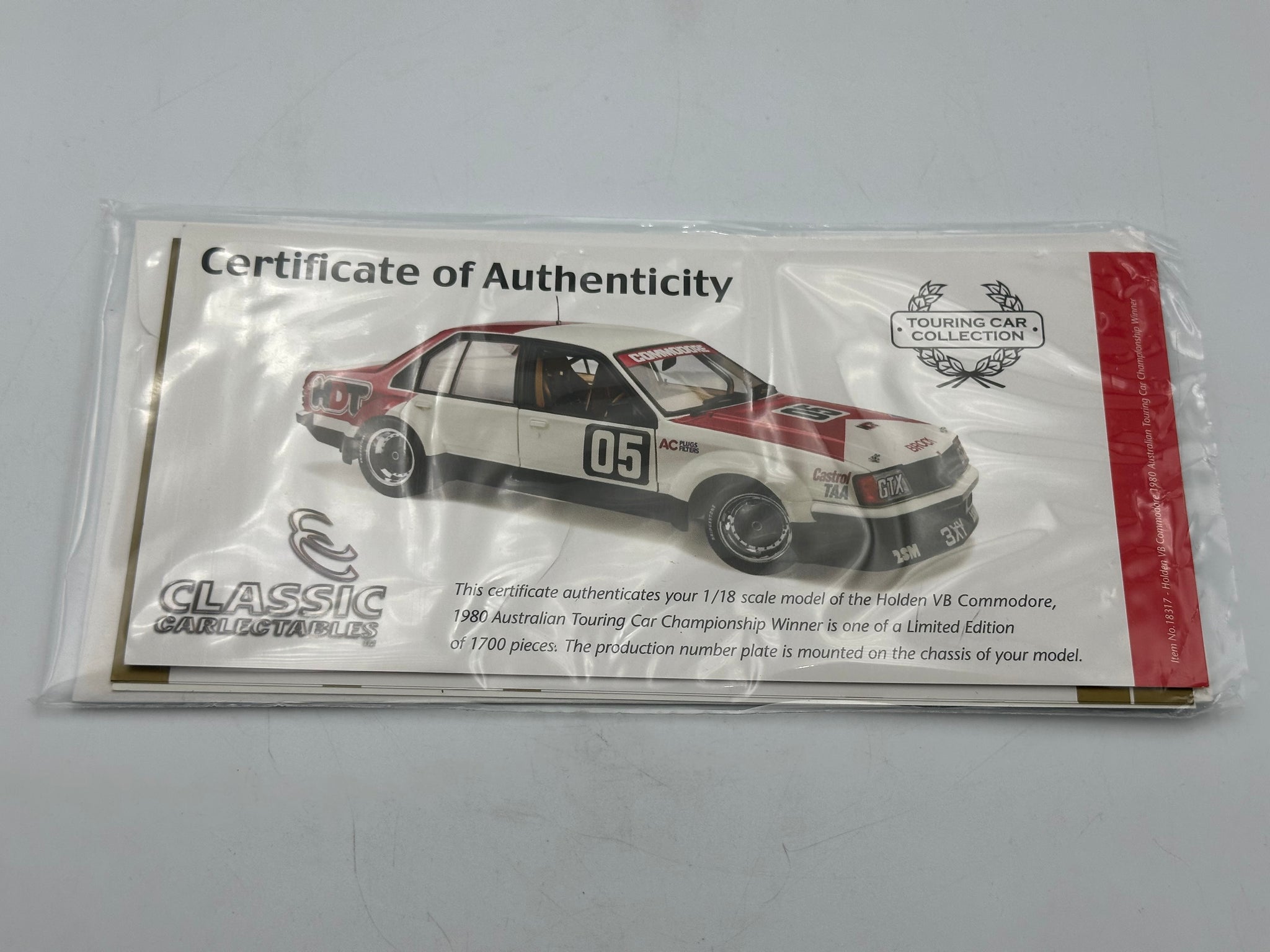 F Carney Stickers 1:18 Scale. Peter Brock Holden VL Commodore SS Group ...