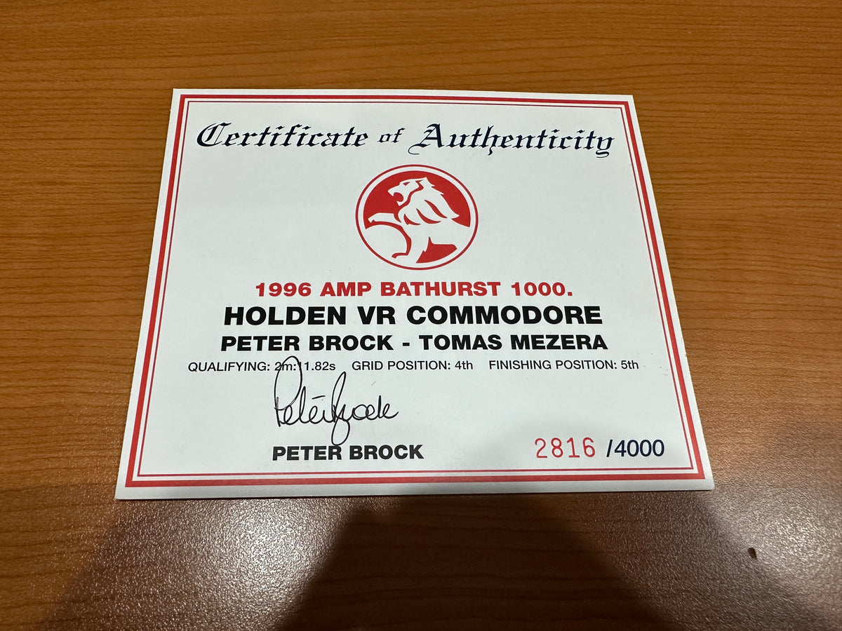 1:18 1996 Brock/Mezera -- Bathurst HRT Holden VR Commodore -- Biante