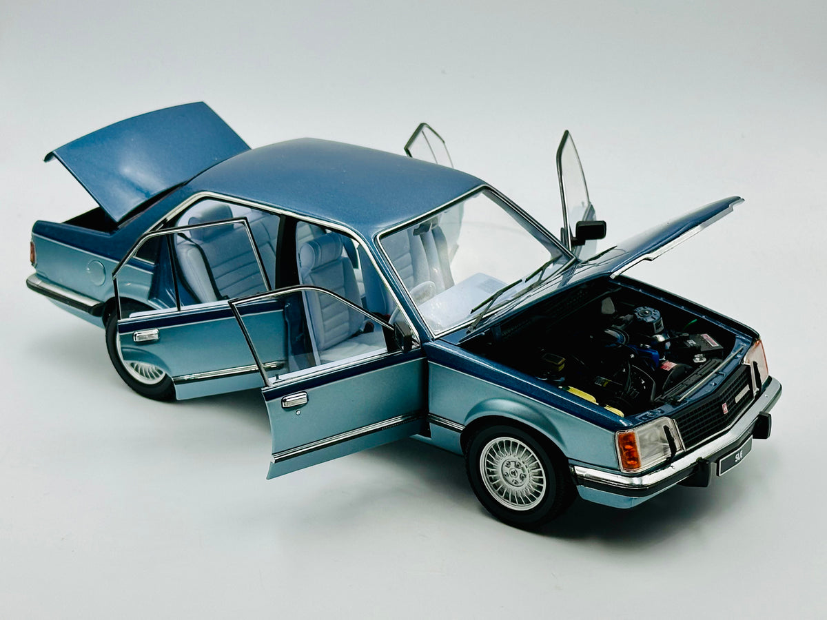 1:18 1980 Holden VC Commodore SL/E -- Nocturn Blue over Atlantis Blue