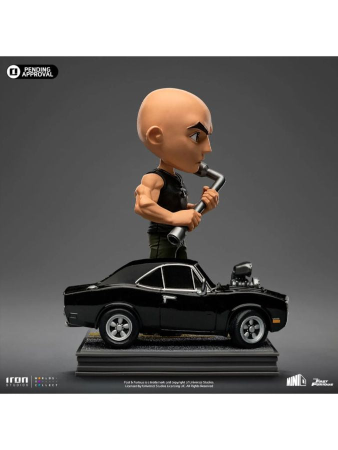 Fast & Furious - Dom w/Dodge Charger -- MiniCo 6" Vinyl Figure -- Iron