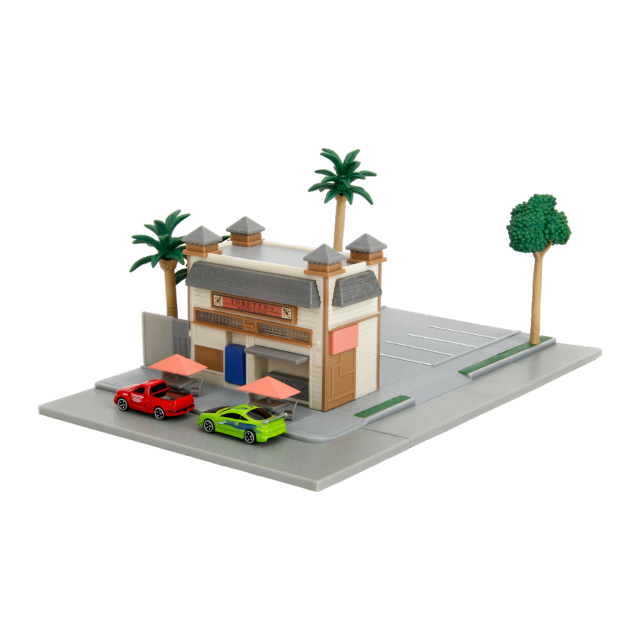 Fast & Furious Toretto's Cafe w/Mitsubishi Eclipse & Ford Lightning