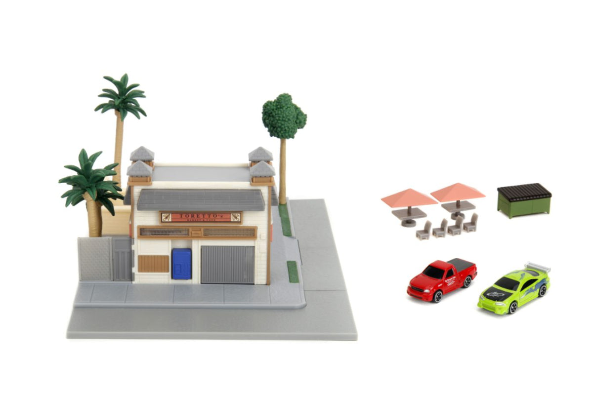 Fast & Furious Toretto's Cafe w/Mitsubishi Eclipse & Ford Lightning