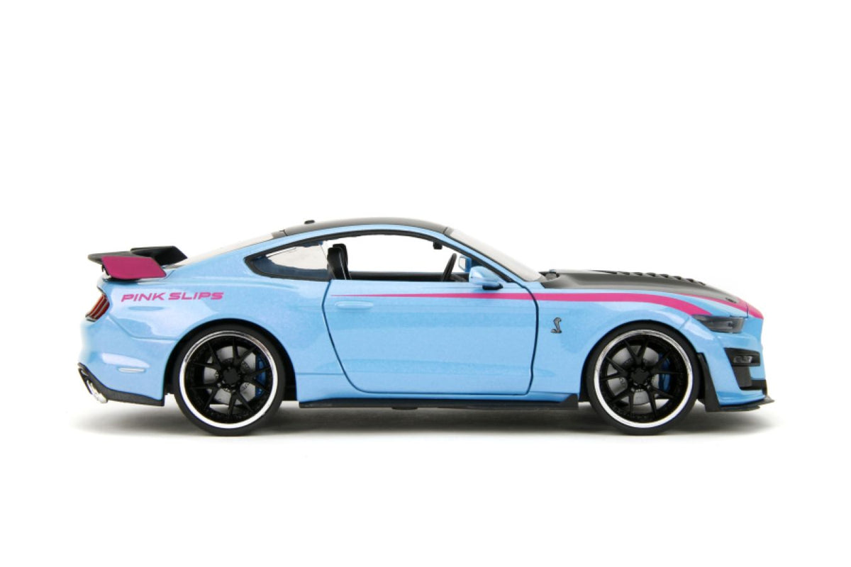1:24 2020 Ford Mustang Shelby GT500 -- Blue/Pink/Black -- JADA: Pink S