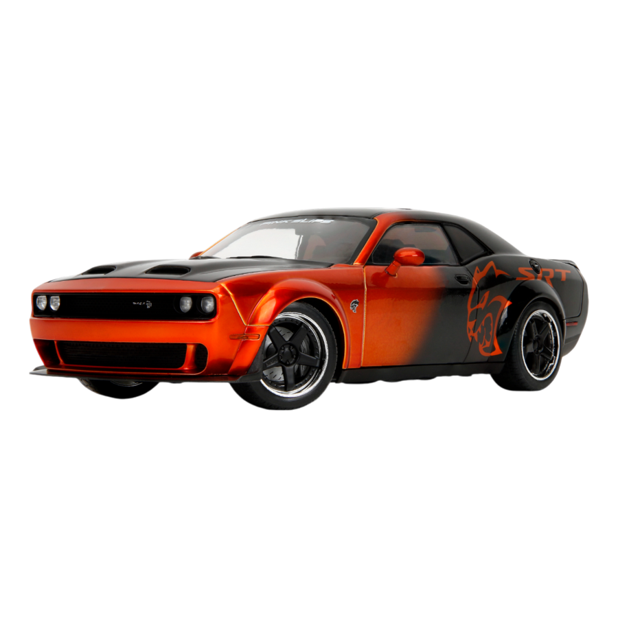1:18 2015 Dodge Challenger SRT Hellcat Redeye - Orange/Black -- JADA: