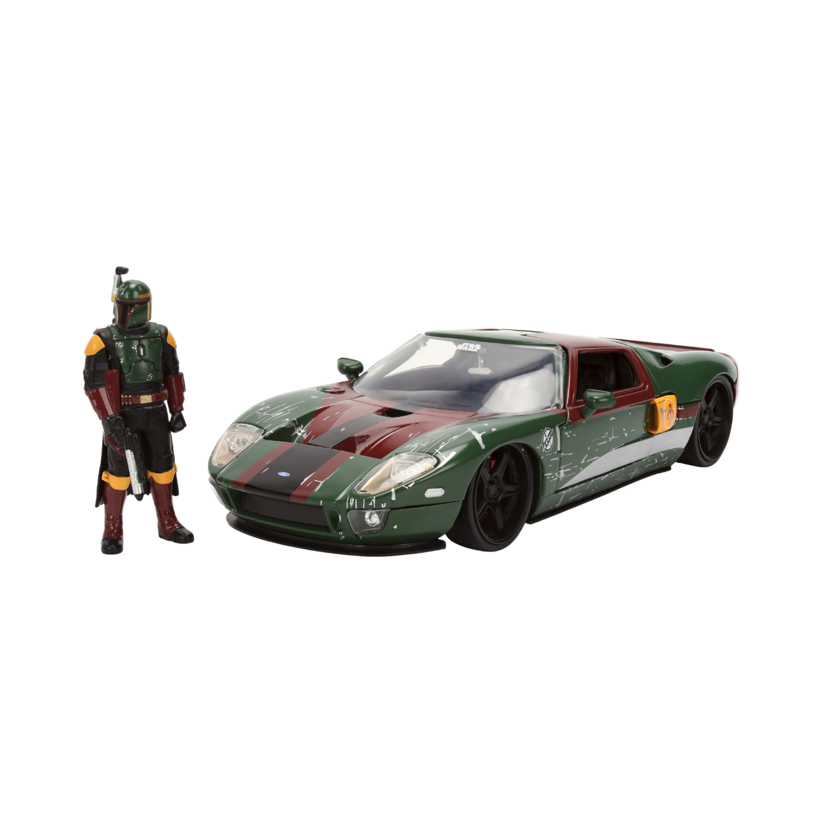 (Pre-Order) 1:24 Boba Fett w/2005 Ford GT -- JADA: Star Wars