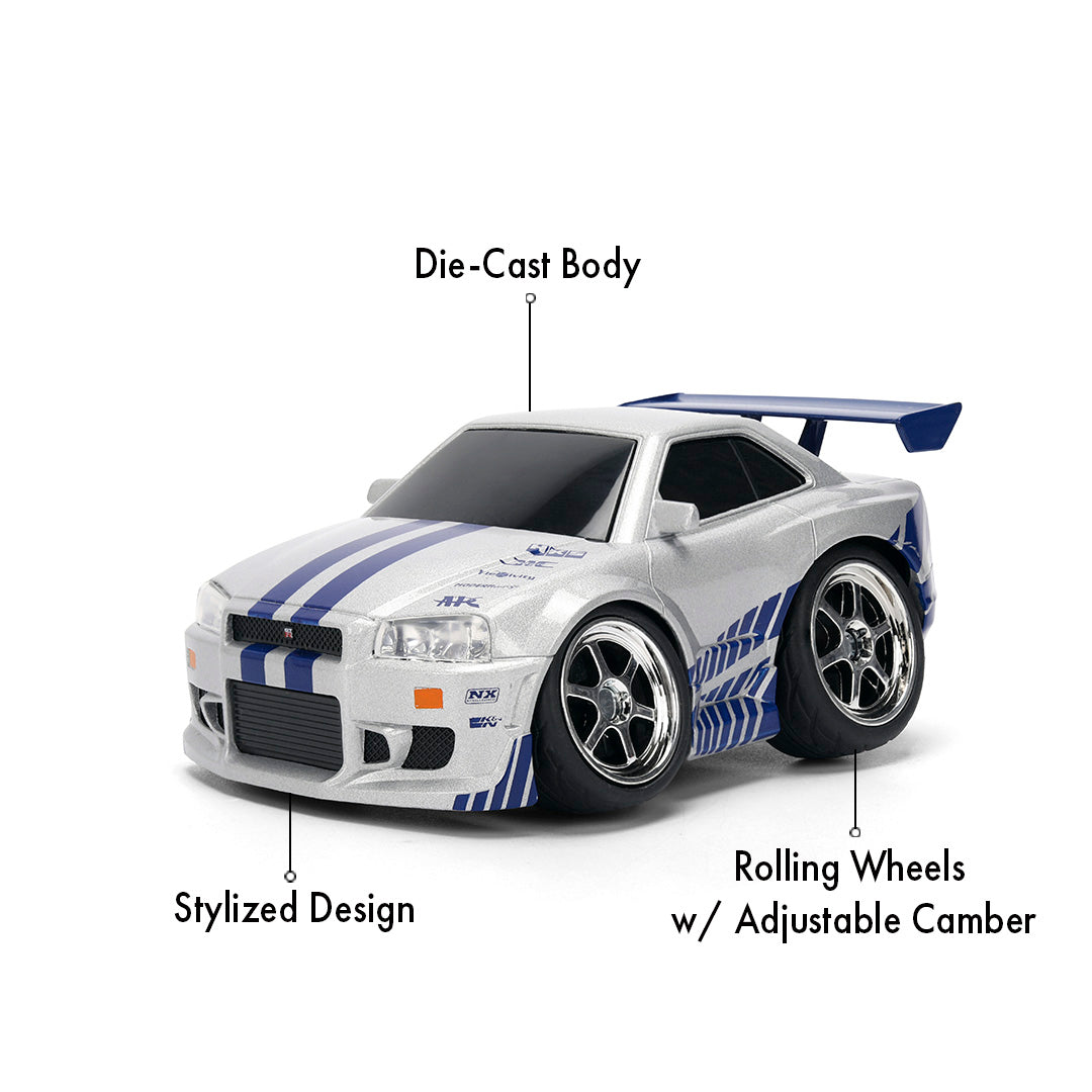(Pre-Order) 1:28 Brian's Nissan R34 Skyline GTR -- Small Blocks -- JAD
