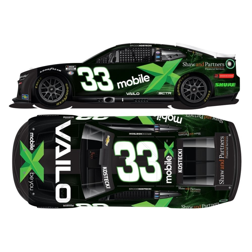 (Pre-Order) 1:64 2023 Brodie Kostecki -- #33 Mobile X Chevrolet ZL1 Ca