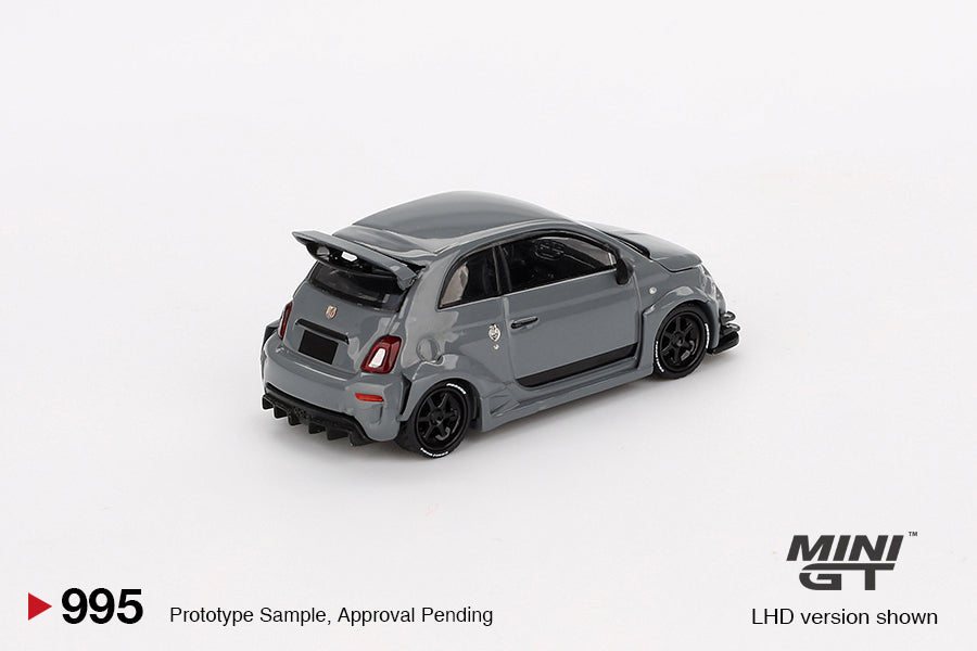 1:64 Fiat Abarth 595 LB-WORKS x Abas Works -- Grey -- Mini GT MGT00995