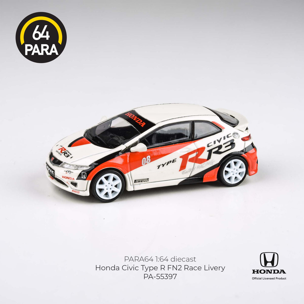 1:64 Honda Civic Type R (FN2 Euro) -- Race Livery -- PARA64