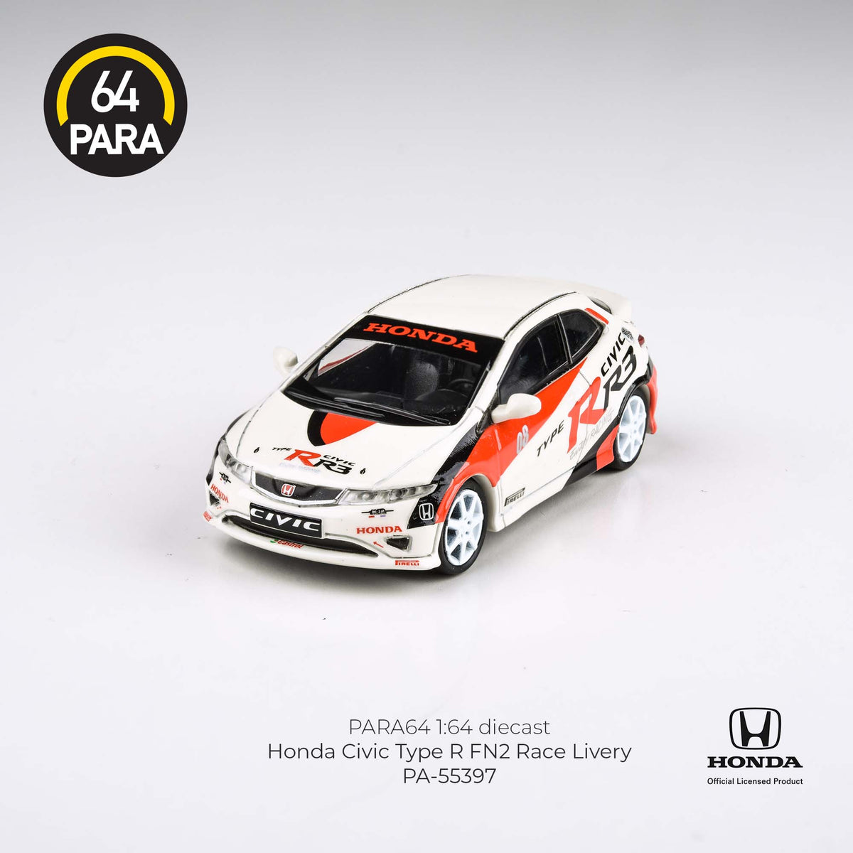 1:64 Honda Civic Type R (FN2 Euro) -- Race Livery -- PARA64