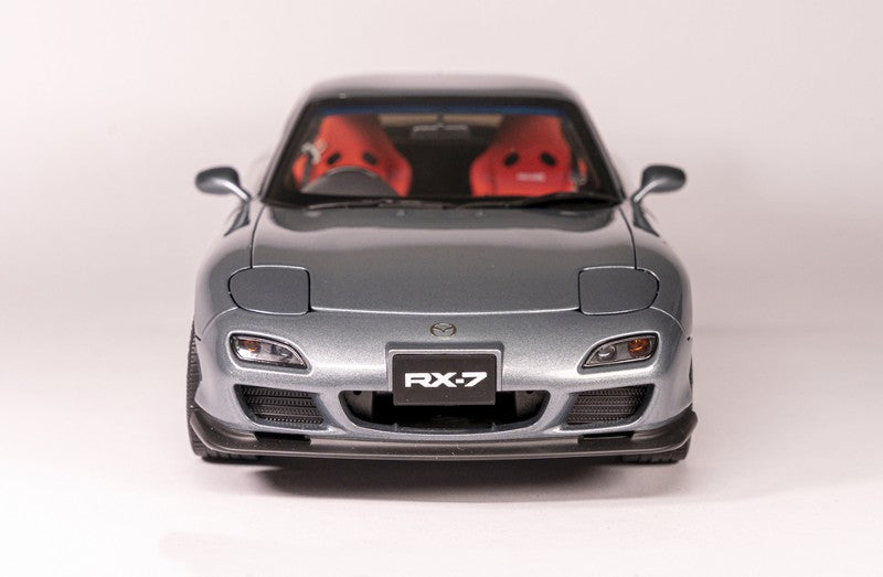 1:18 Mazda RX7 Spirit R w/13B Engine Display -- Grey Metallic -- Polar