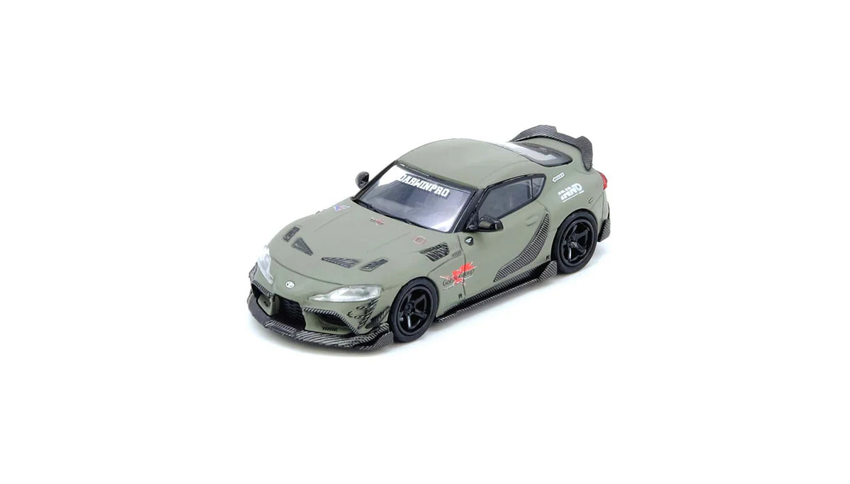 (Pre-Order) 1:64 Toyota Supra A90 DarwinPRO -- Matte Green -- INNO64