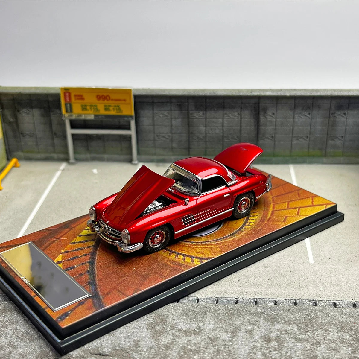 1:64 Mercedes-Benz 300SL Roadster -- Red -- Zero Formula Club x Toy Fa