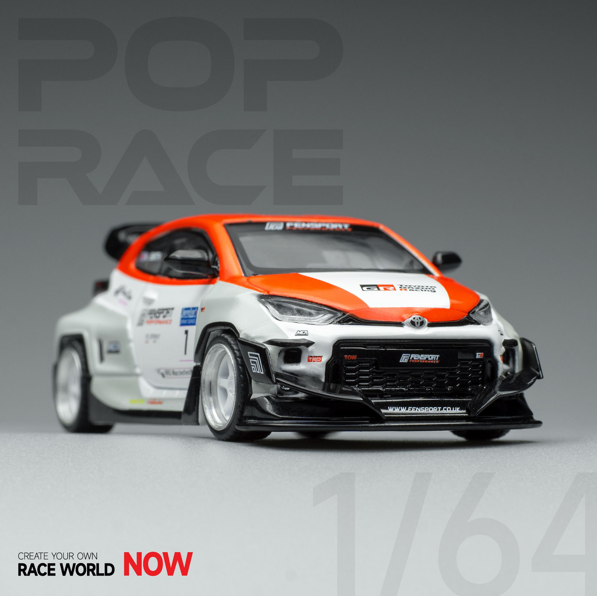 1:64 Toyota GR Yaris Pandem Rocket Bunny -- Fensport -- Pop Race