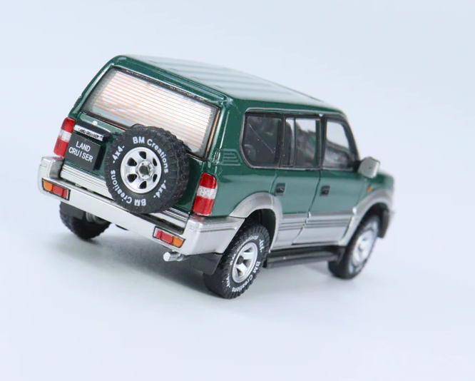 1:64 Toyota Land Cruiser Prado LC95 -- Green/Silver -- BM Creations