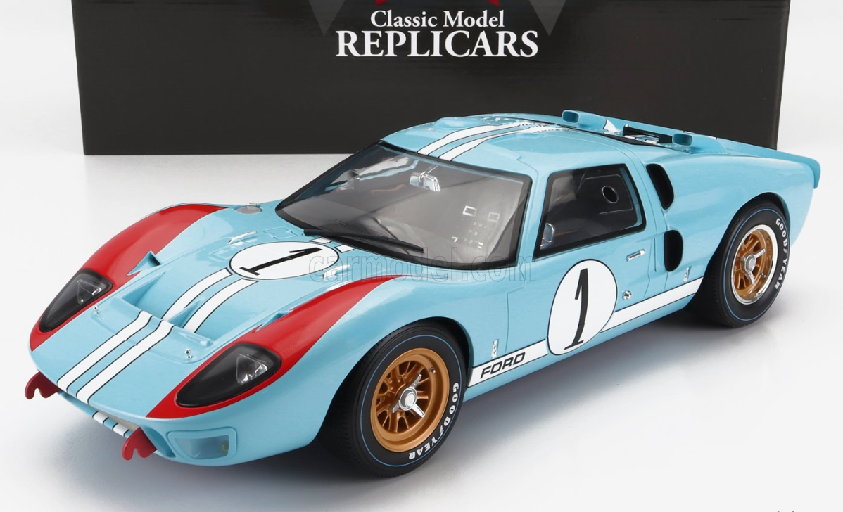 1:12 1966 Le Mans 24 Hour 2nd Place -- #1 Ford GT40 Mk 2 -- Miles/Hulm
