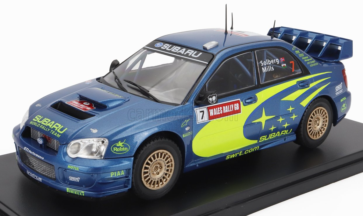 1:24 2003 Rally Wales Winner -- Solberg/Mills -- #7 Subaru Impreza S9