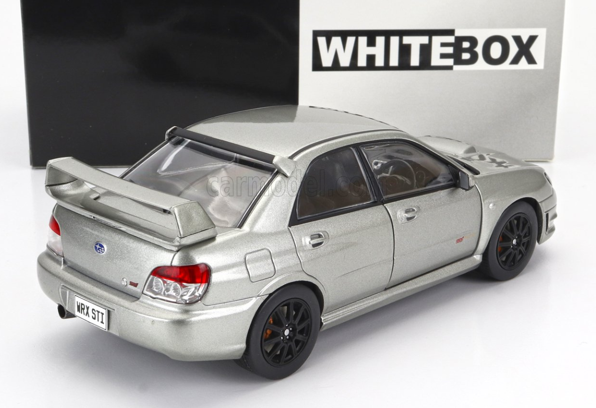 1:24 Subaru Impreza WRX STI 2006 "Hawkeye" -- Silver -- WhiteBox