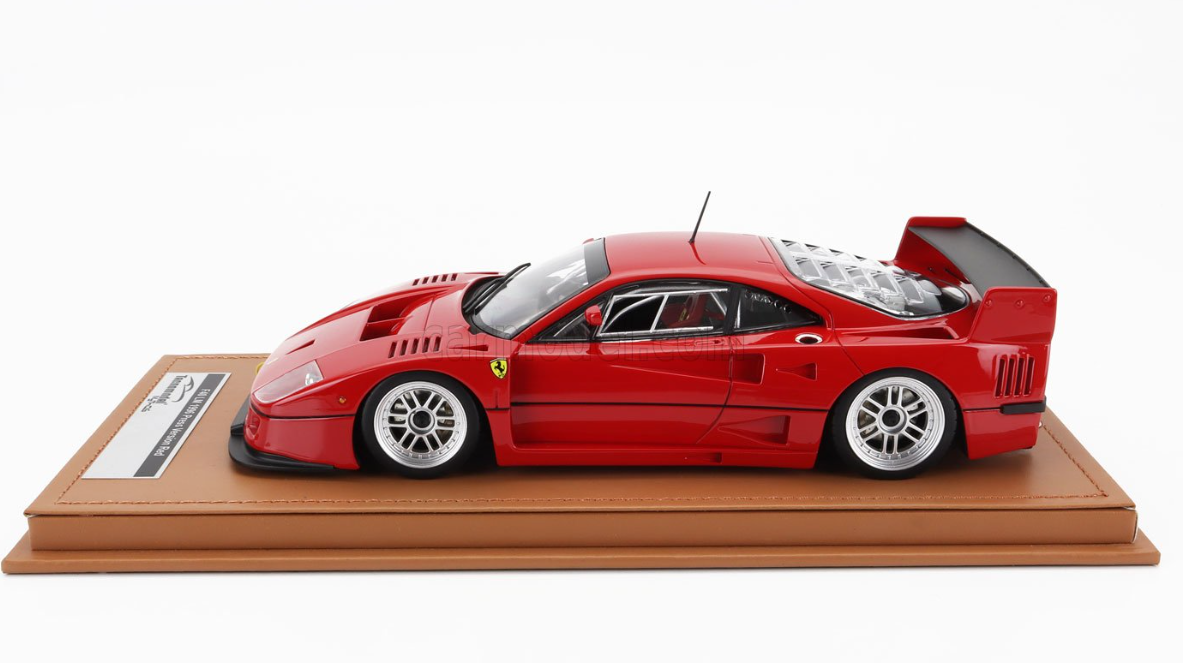 1:18 Ferrari F40 LM 1996 -- Red w/BBS Silver Wheels -- Tecnomodel