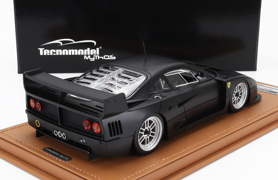 1:18 Ferrari F40 LM 1996 -- Matt Black w/BBS Silver Wheels -- Tecnomod