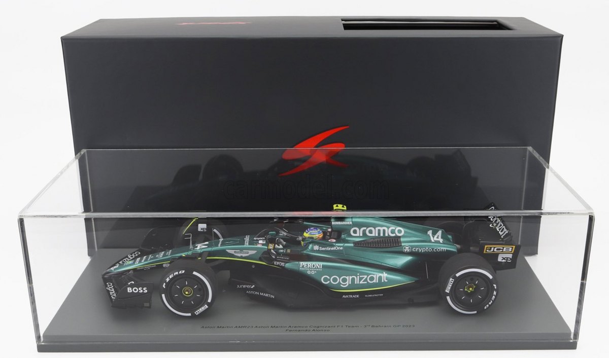 1:18 2023 Fernando Alonso -- 3rd Bahrain GP -- Aston Martin AMR23 -- S