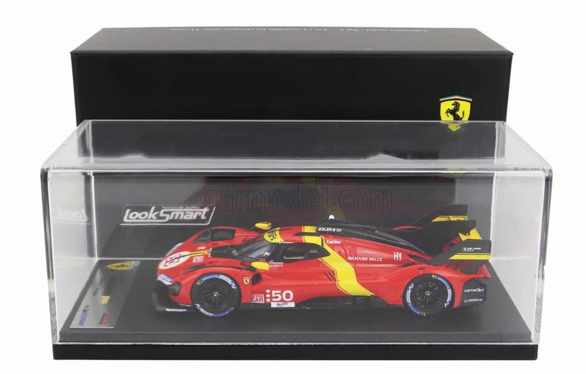 1:43 Ferrari 499P -- #50 Red/Yellow - Launch Version -- Looksmart