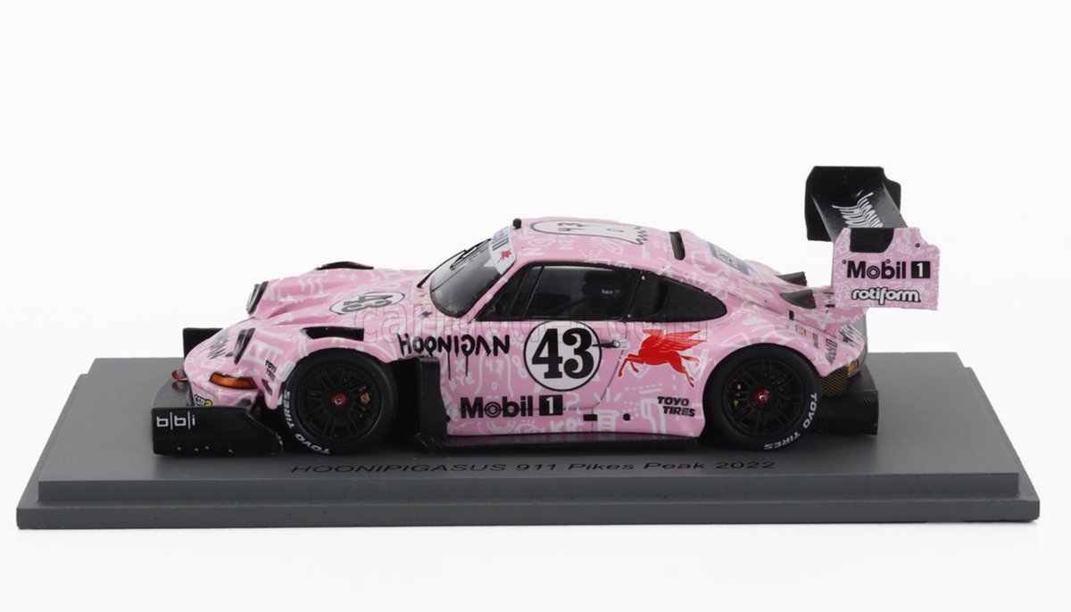 1:43 Ken Block "Hoonipigasus" -- Porsche 911 Pikes Peak Hill Climb