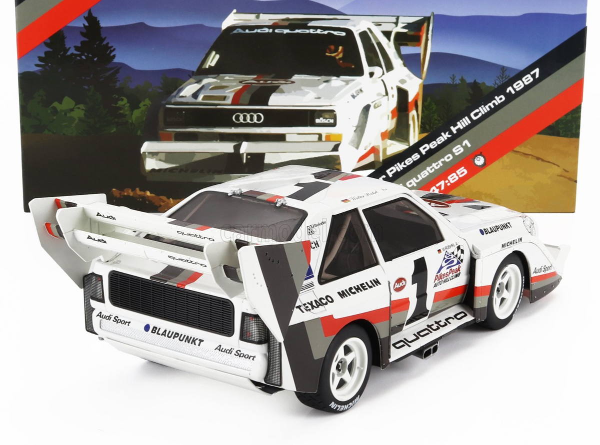 1:18 1987 Walter Rohrl -- Audi Quattro Sport S1 E2 -- Pikes Peak Rally