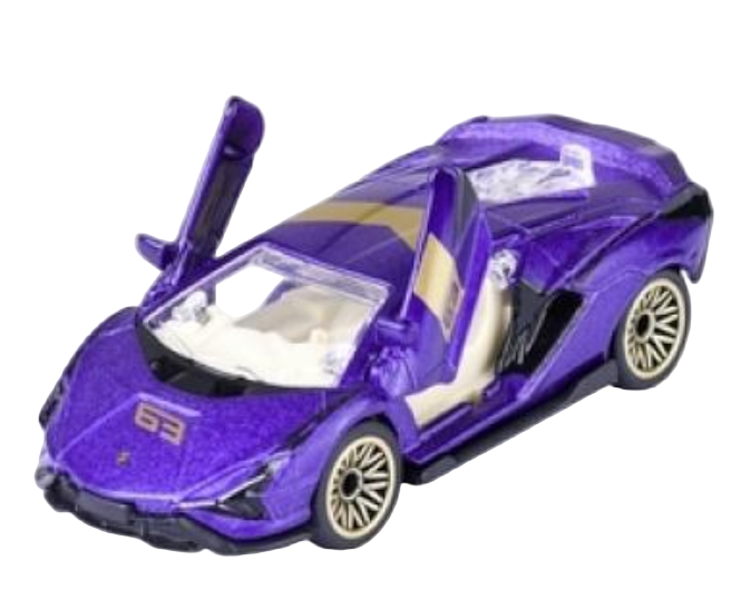 1:64 Lamborghini Sián FKP 37 -- Purple -- Majorette: Showroom Deluxe