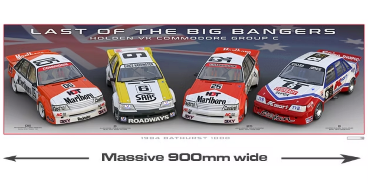 1984 Bathurst "Last of the Big Bangers" Print -- Holden VK Commodore
