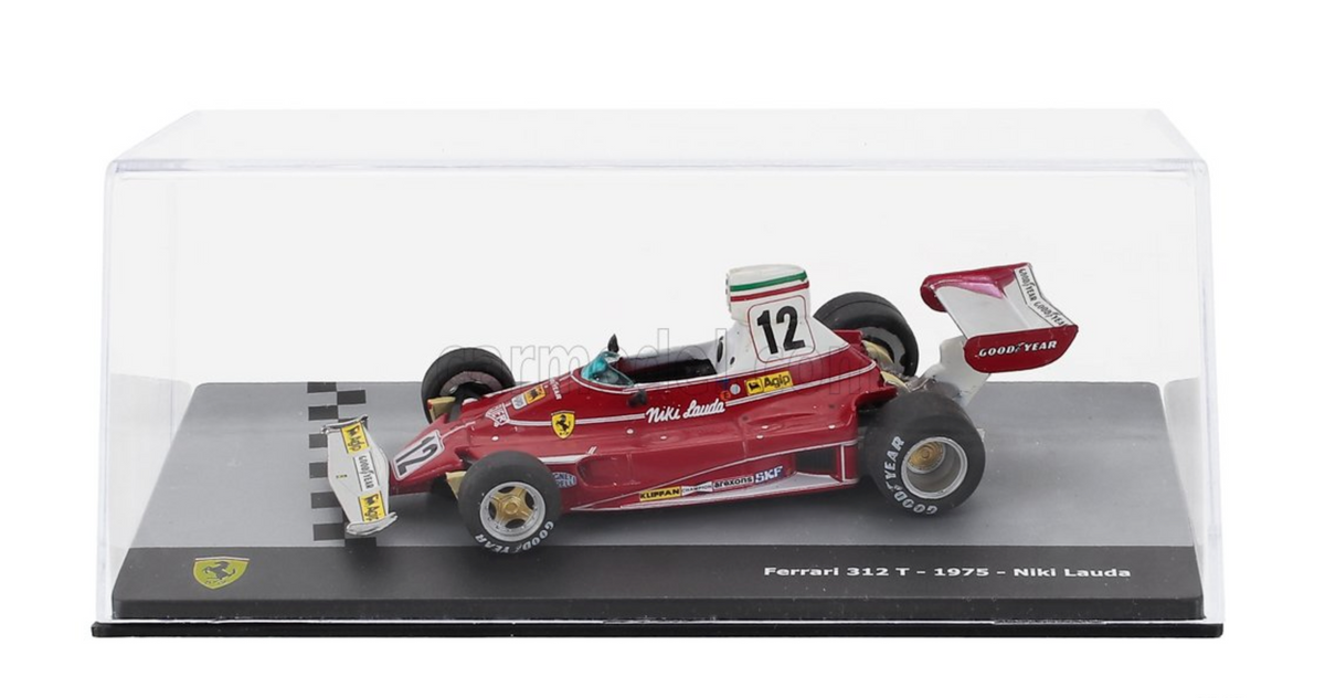 1:43 1975 Niki Lauda -- World Champion -- #12 Ferrari 312 T -- Atlas/E