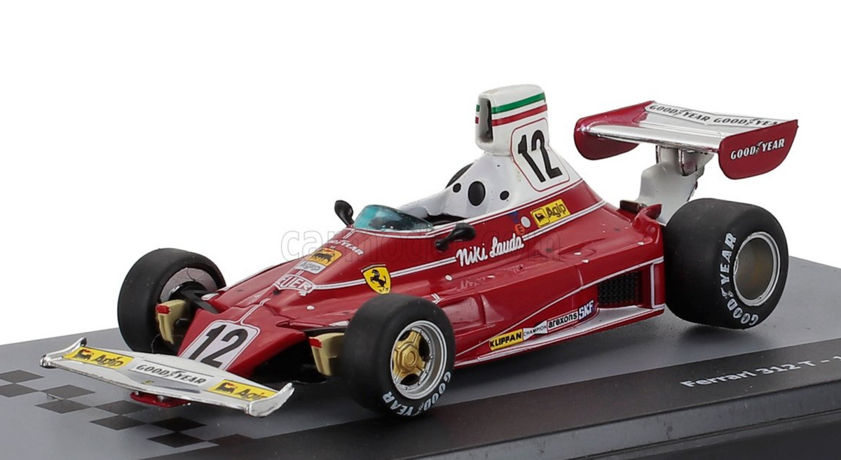1:43 1975 Niki Lauda -- World Champion -- #12 Ferrari 312 T -- Atlas/E