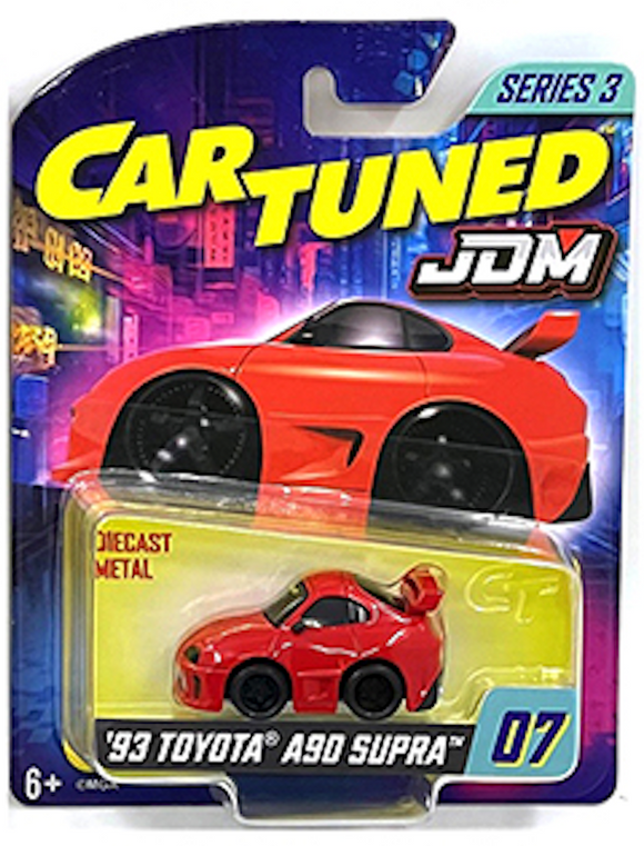 1:64 1993 Toyota Supra A80 -- Red -- CarTuned: JDM Series 3