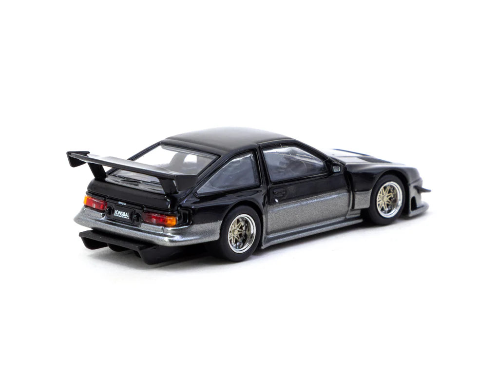 1:64 Toyota Sprinter Trueno AE86 Widebody -- Black/Grey -- Tarmac Work