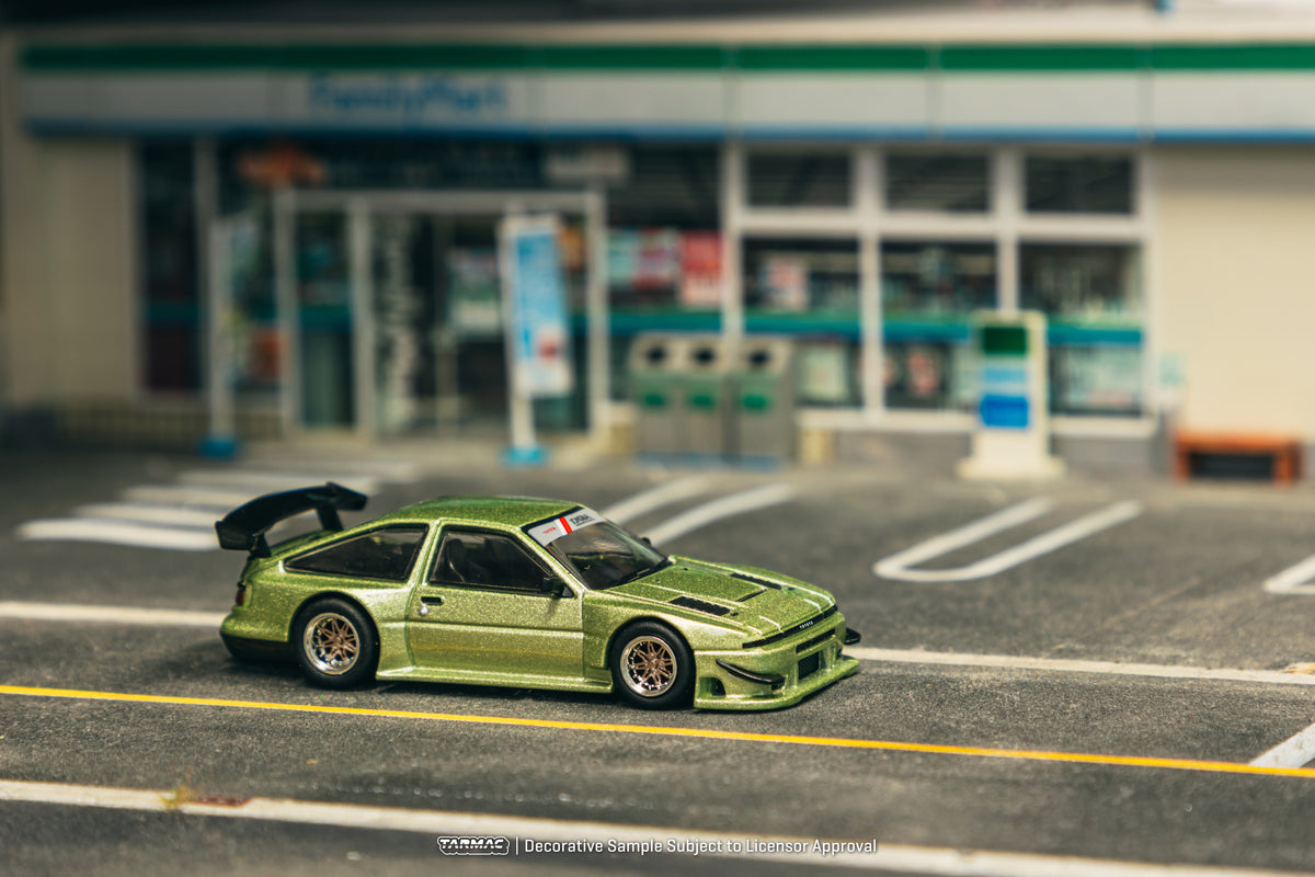 (Pre-Order) 1:64 Toyota Sprinter Trueno AE86 Widebody -- Green -- Tarm