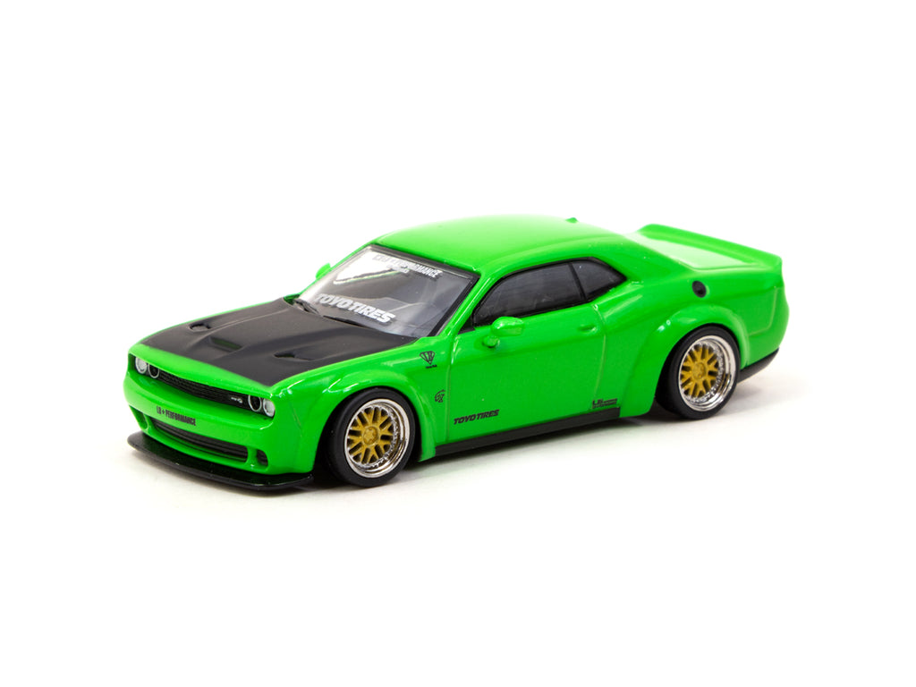 1:64 Dodge Challenger SRT Hellcat LB-Works -- Green -- Tarmac Works