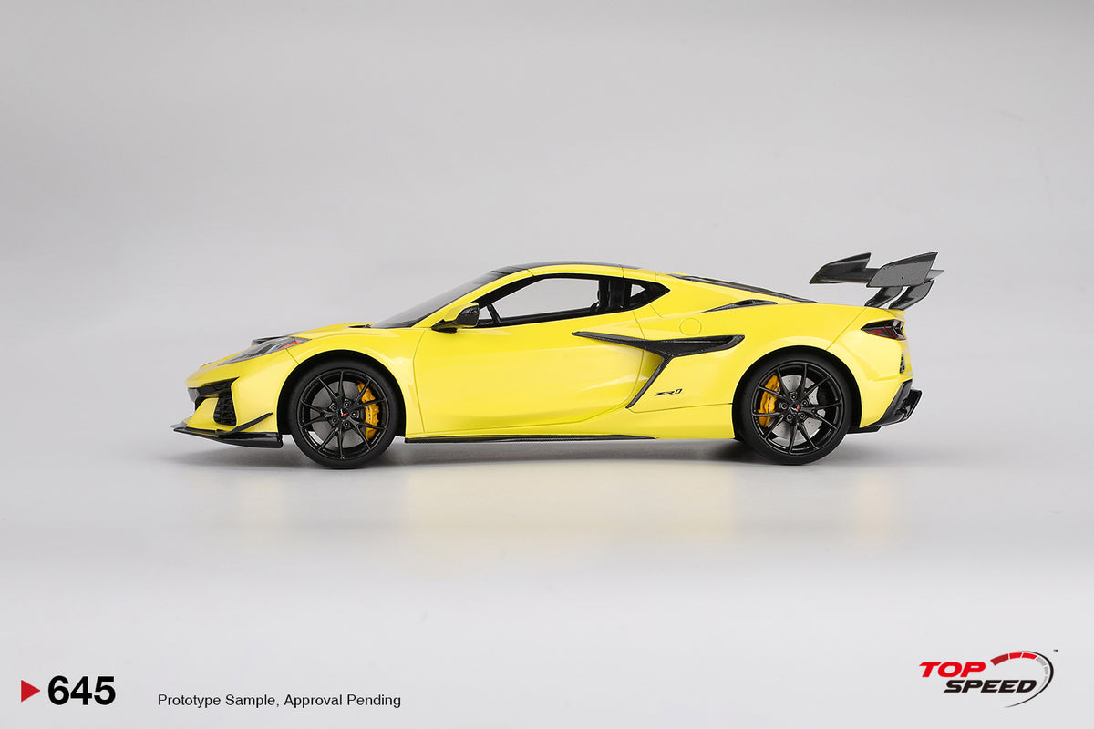 (Pre-Order) 1:18 Chevrolet Corvette C8 ZR1 -- Accelerate Yellow -- Top