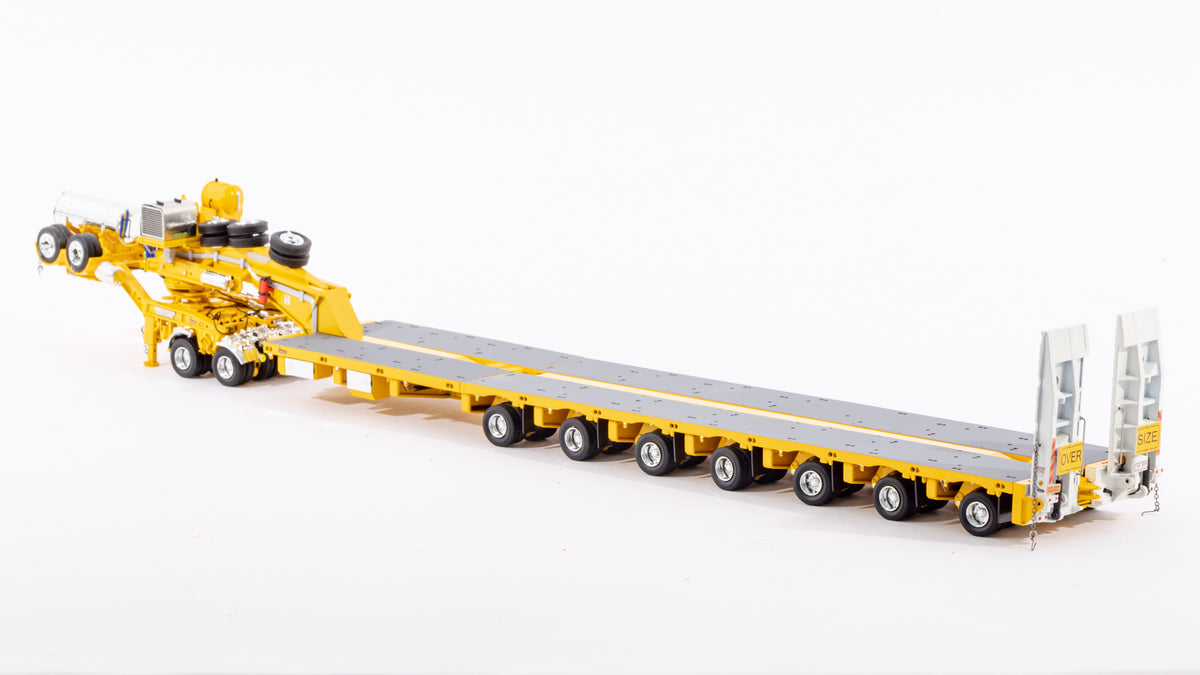 1:50 7x8 Steerable Trailer -- Chrome Yellow -- Drake Truck ZT09073