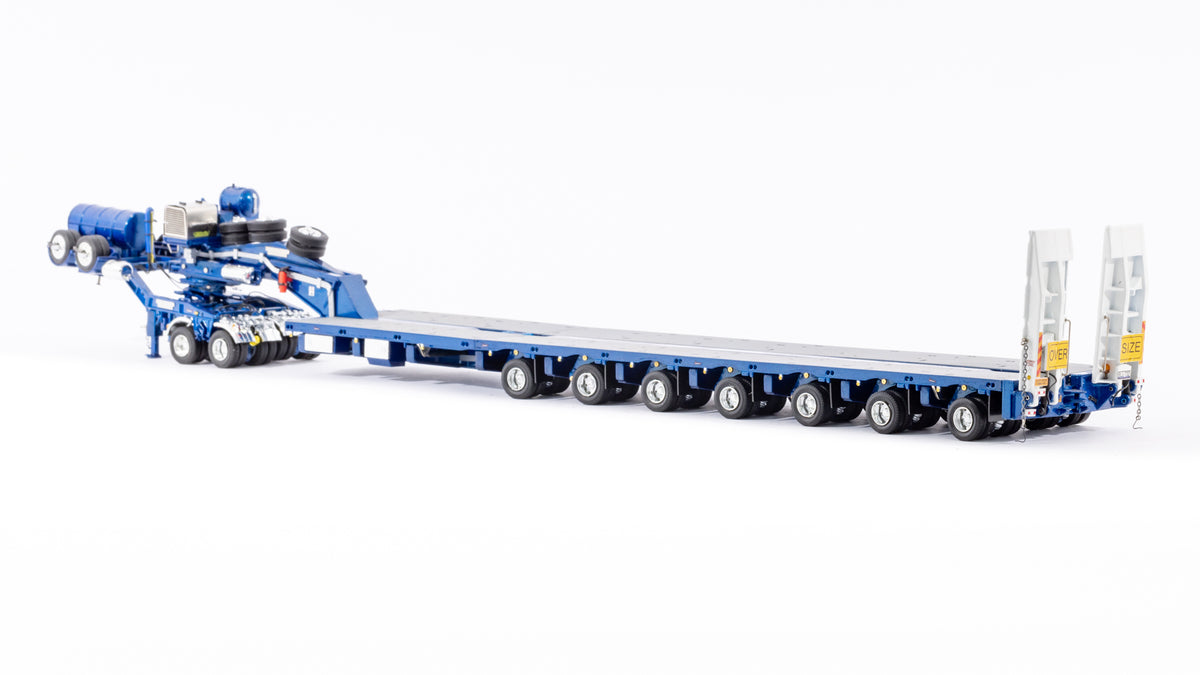 1:50 7x8 Steerable Trailer -- Metallic Blue -- Drake Truck ZT09076