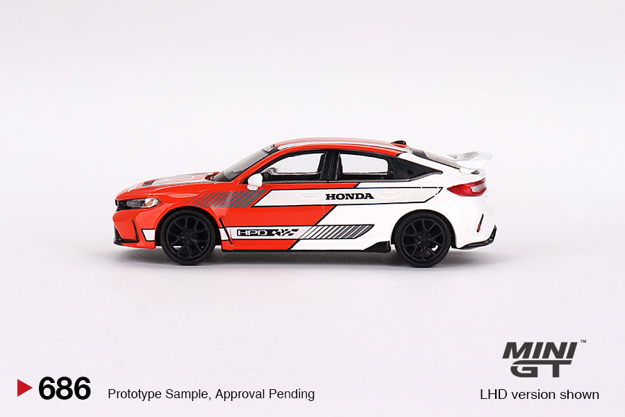 1:64 Honda Civic Type R (FL5) 2023 -- Pace Car Red/White -- Mini GT MG
