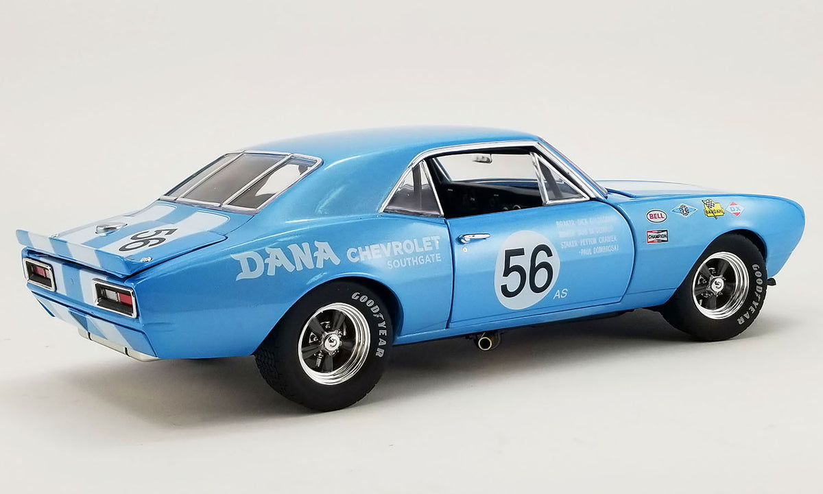 1:18 1967 Chevrolet Trans Am Camaro Z/28 -- Blue #56 Dana Chevrolet