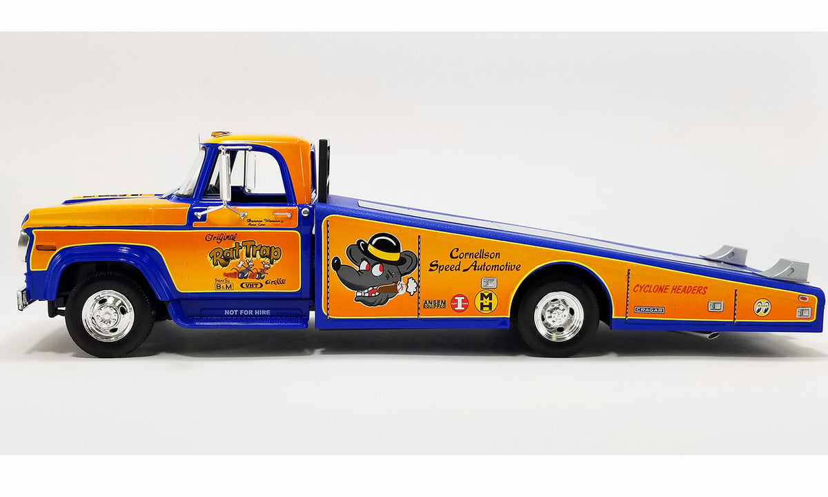 1:18 1970 Dodge D-300 Ramp Truck -- Rat Trap -- ACME