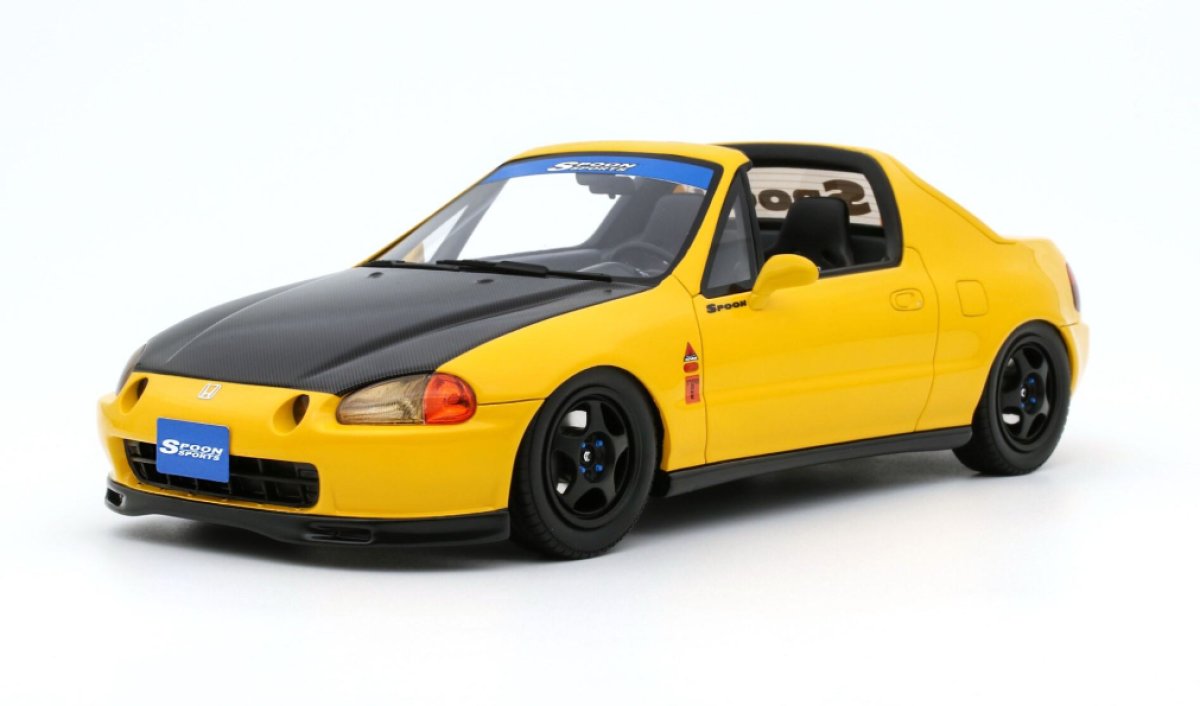 (Pre-Order) 1:18 Honda Civic Del Sol SPOON 1996 -- Yellow/Black -- Ott