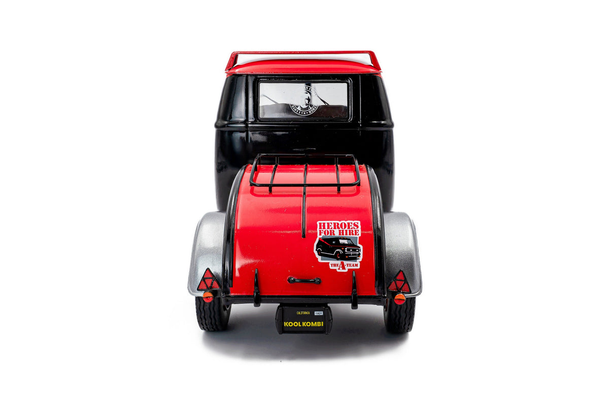 1:18 Volkswagen Shorty "Kool Kombi" -- Black/Grey (A-Team) -- Solido