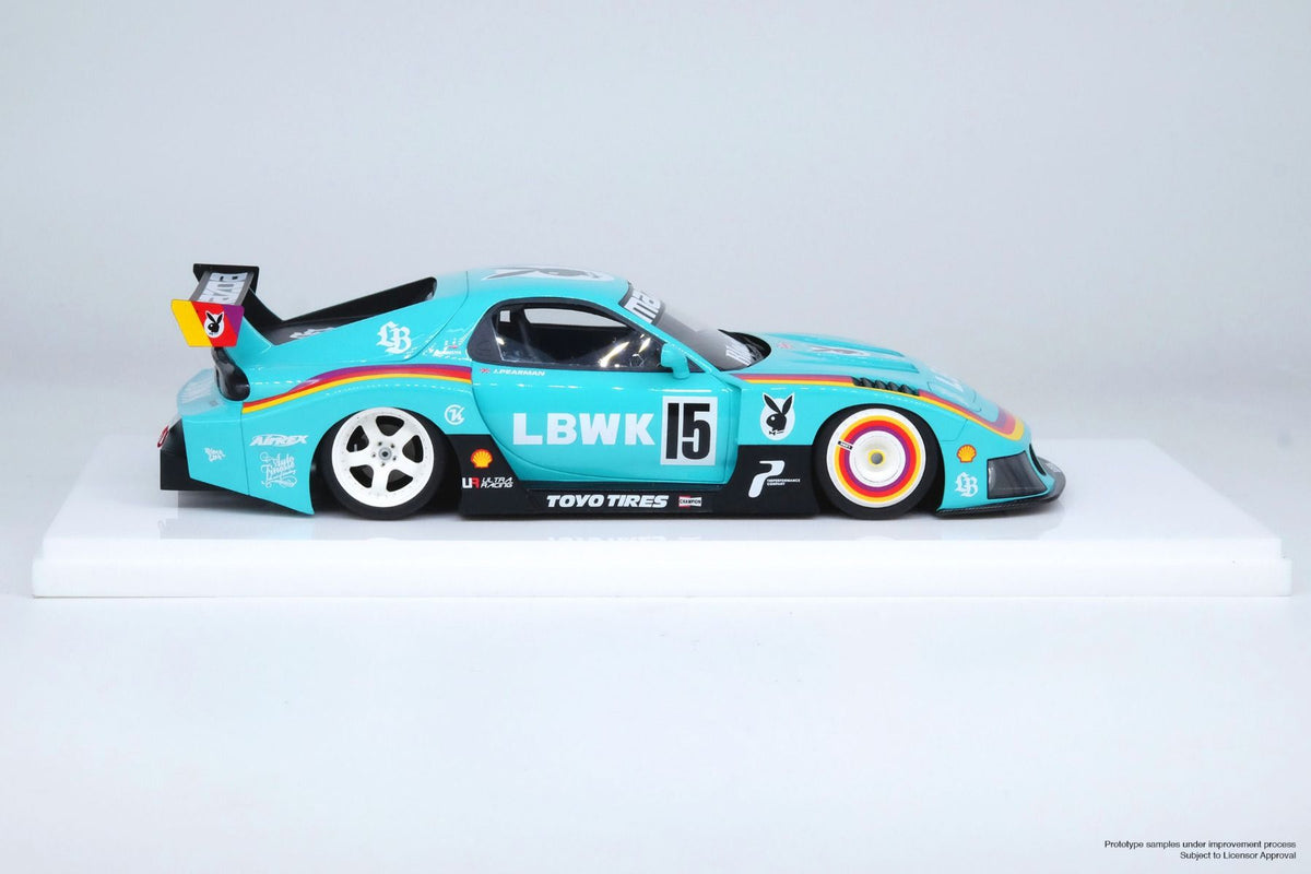 (Pre-Order) 1:18 Mazda RX7 (FD3S) LB-Super Silhouette -- #15 Teal -- I